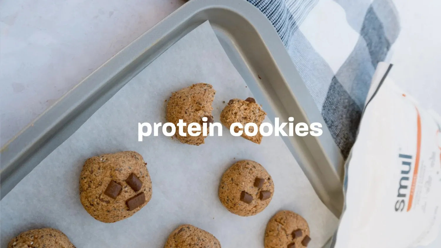 soft-baked protein cookies for a sweet healthy snack | smul